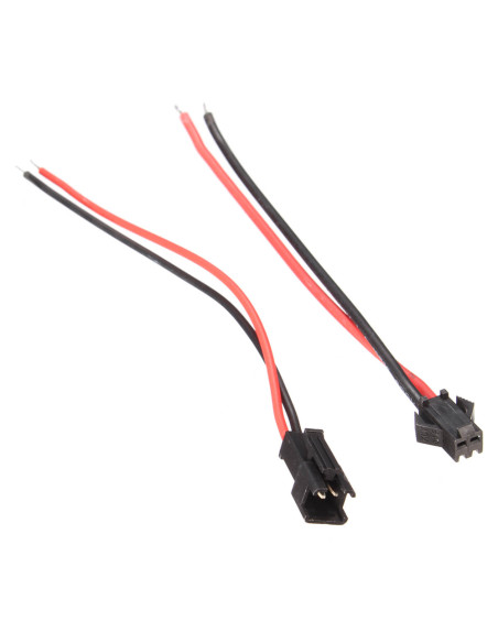 Conector JST-SM 4 pines macho y hembra con cable 10cm 26AWG